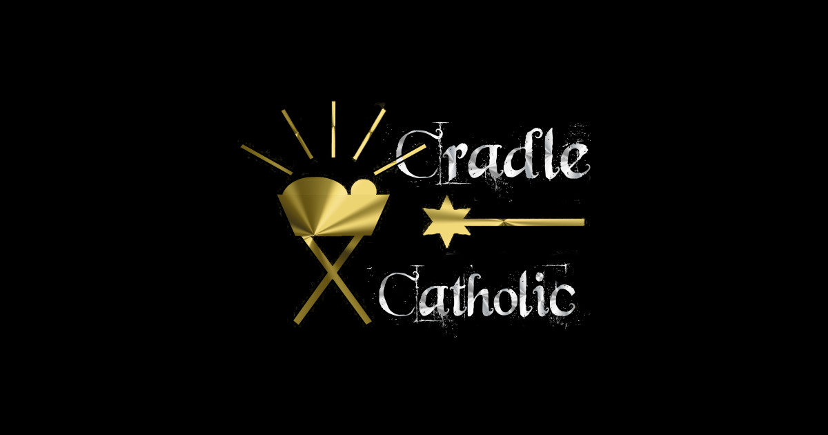 Christmas Jesus Cradle Catholic - Christmas - Sticker | TeePublic