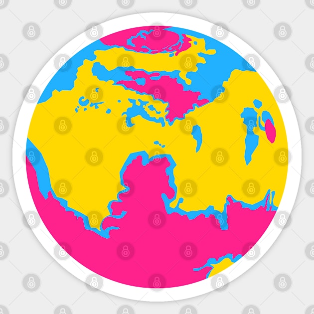 Pride Planets - Mars - Pan Pride - Space - Sticker | TeePublic
