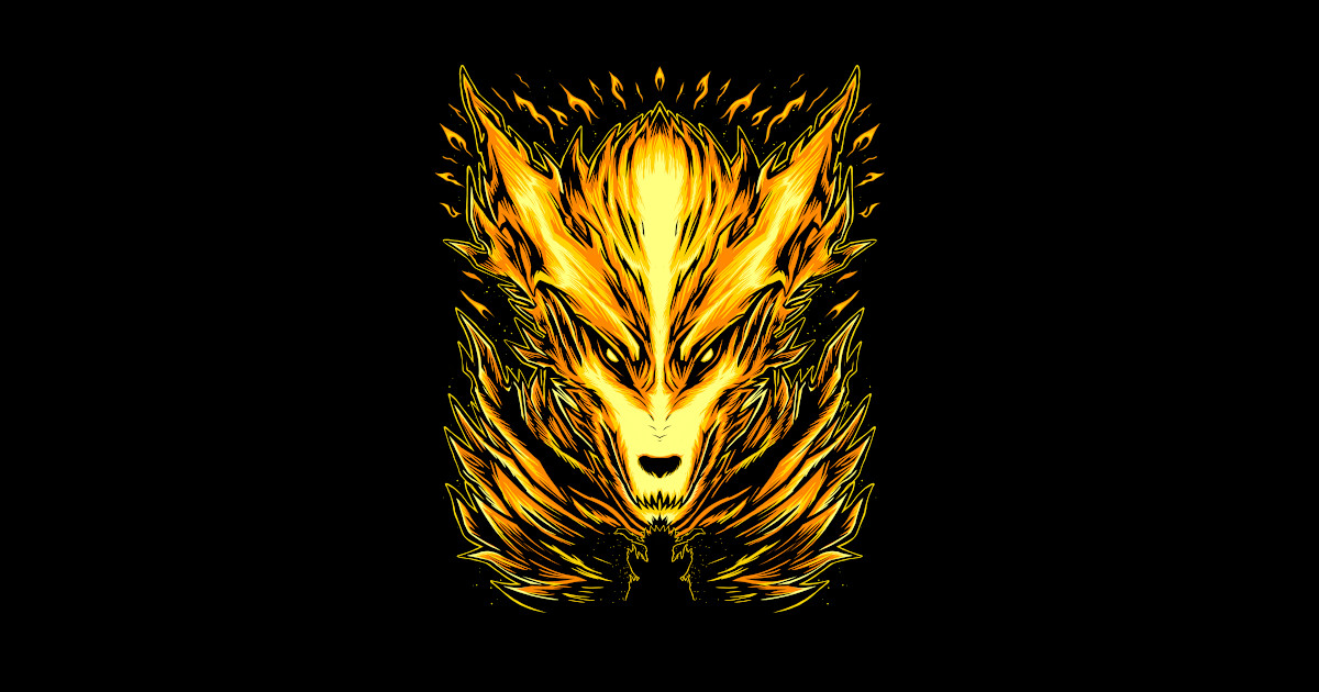 angry fox - Anime Art - Sticker | TeePublic