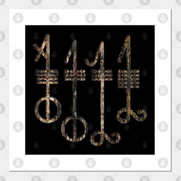 Svefnthorn symbol - wooden texture - Svefnthorn - Posters and Art ...