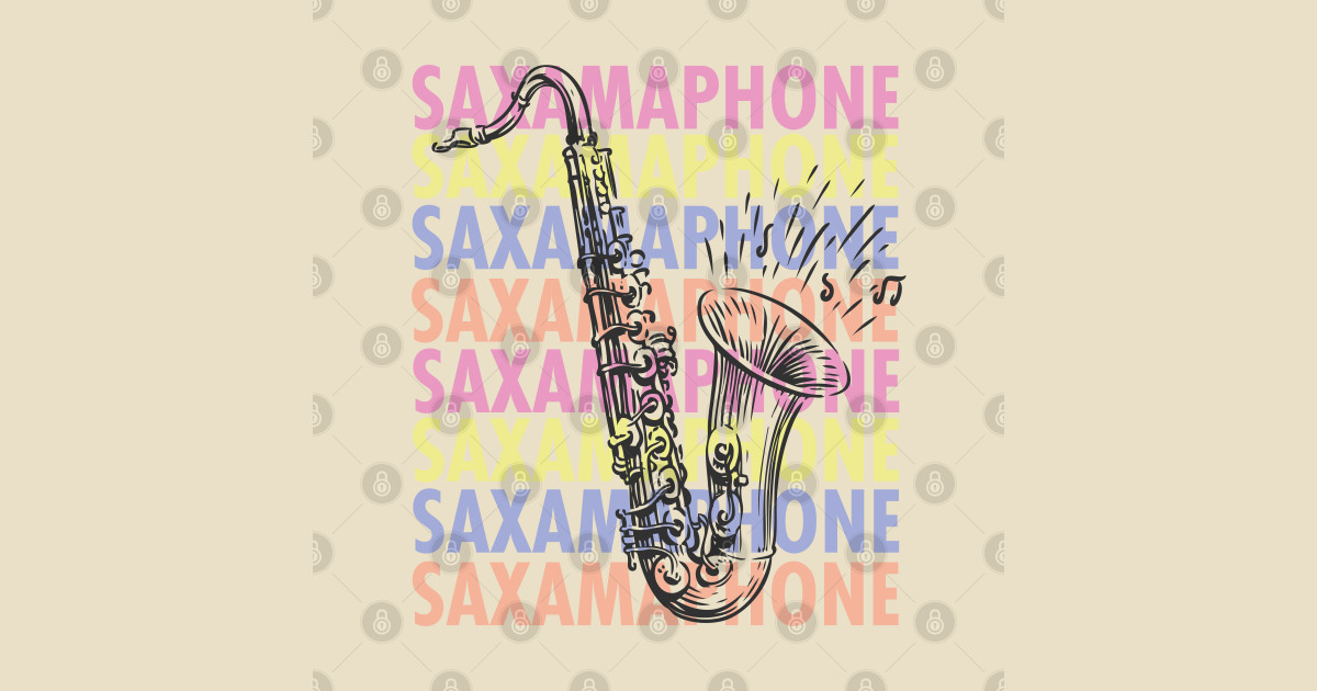 Saxamaphone - Saxamaphone - T-Shirt | TeePublic