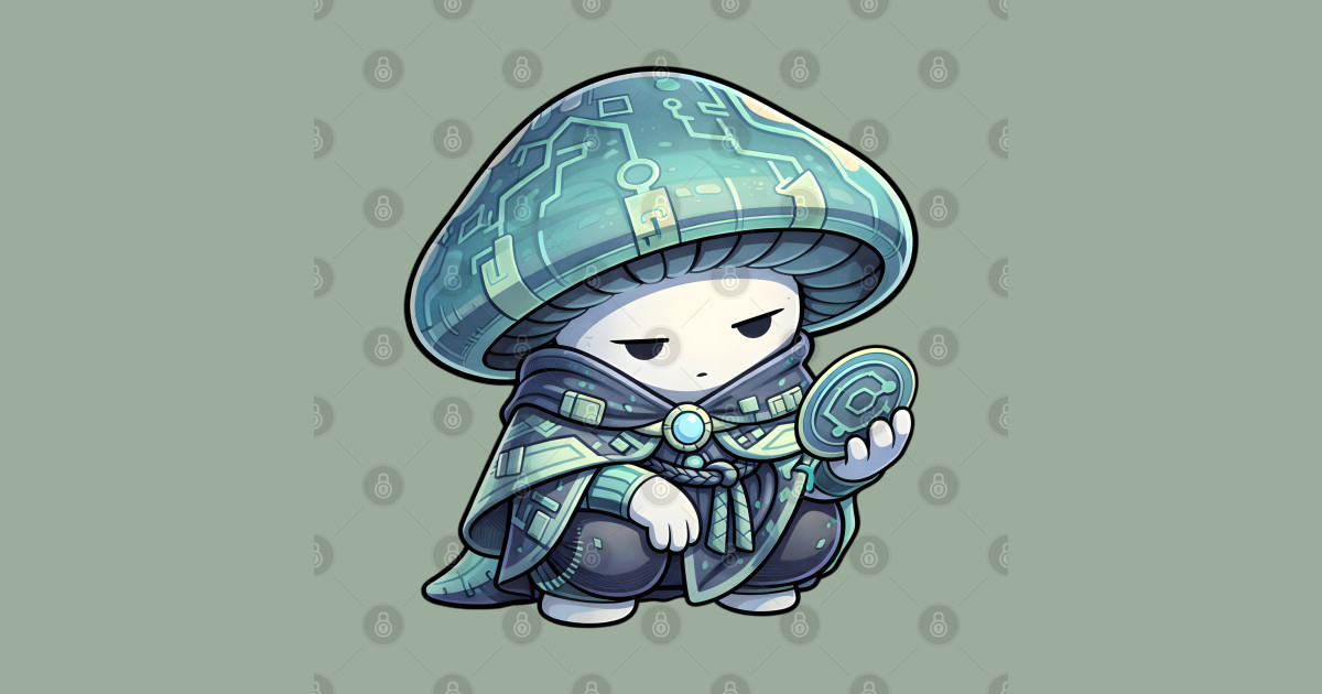 Axiomcap the Circuit Sage – Cyber Mushroom Tech Monk - Techmushroom - T ...