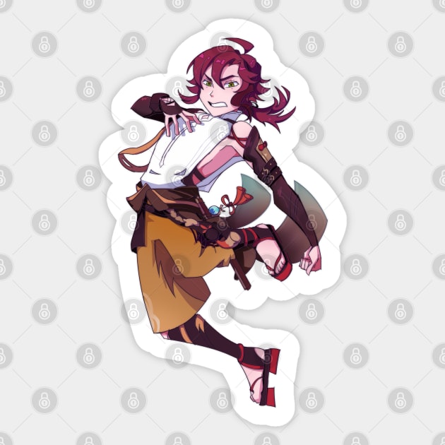 Heizou - Genshin Impact Fan Art - Genshin Impact - Sticker | TeePublic