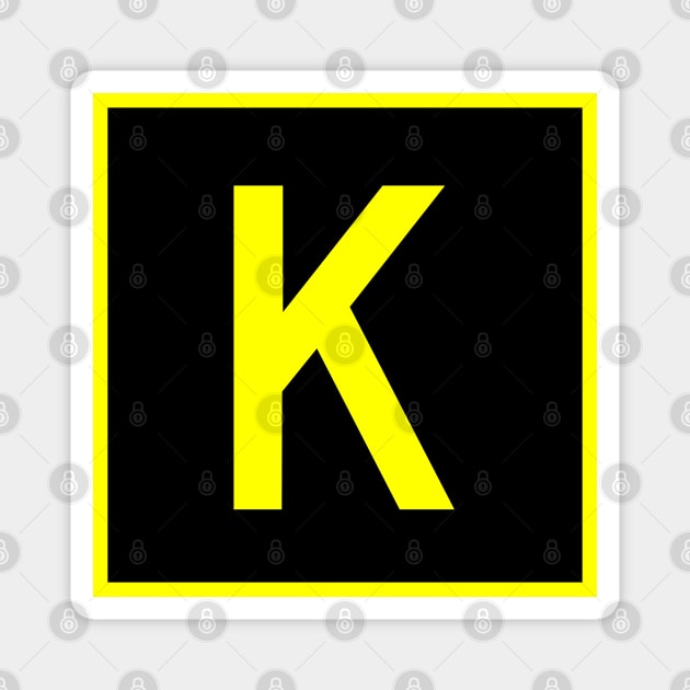 K - Kilo - FAA taxiway sign, phonetic alphabet - Taxiway Sign - Magnet ...