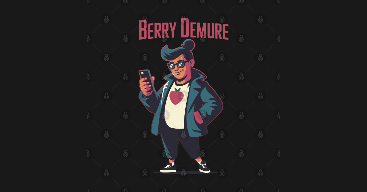 Berry Demure – Retro Cool Character Art - Retro Character Art - T-Shirt ...