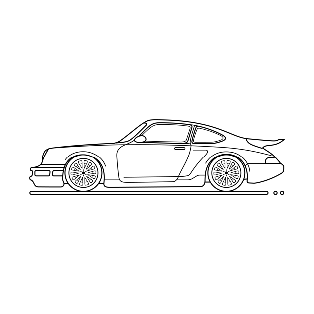 Retro Car 964 b - Porsche 964 - T-Shirt | TeePublic Retro Car 964 b - Porsche 964 - T-Shirt | TeePublic