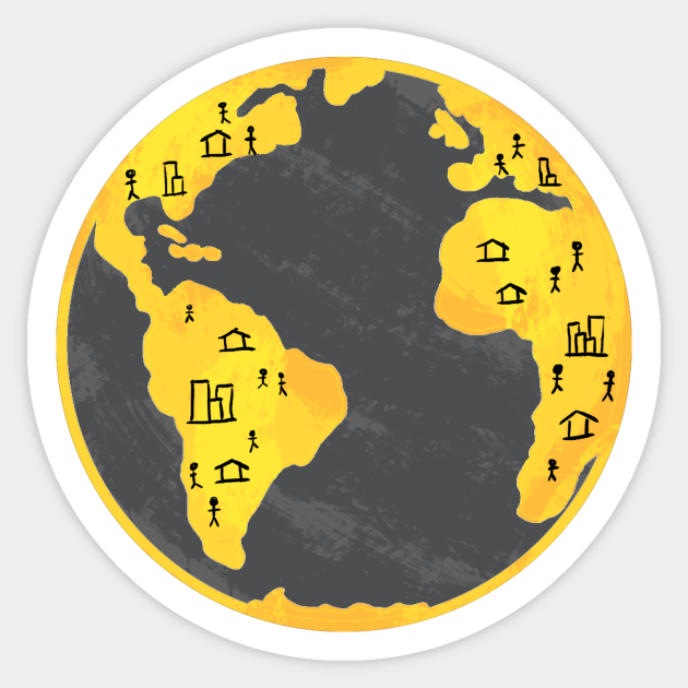 World - World - Sticker | TeePublic
