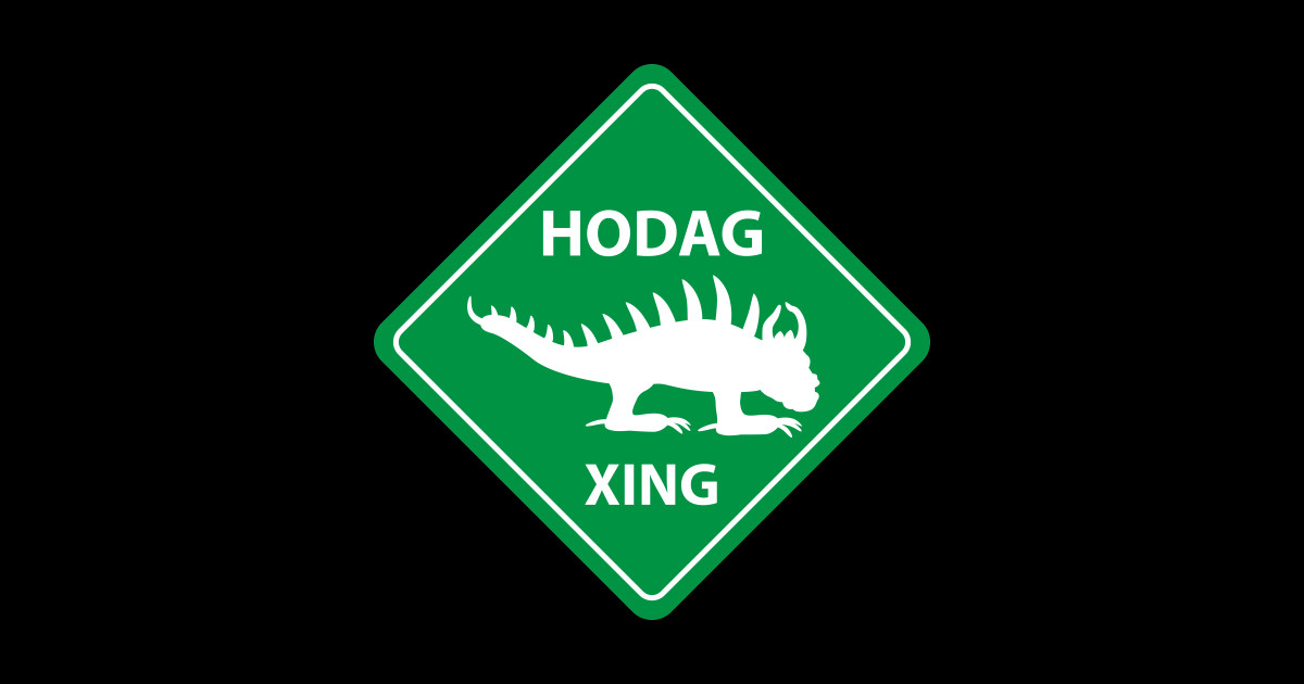 Hodag Crossing Silhouette - Hodag - Sticker | TeePublic