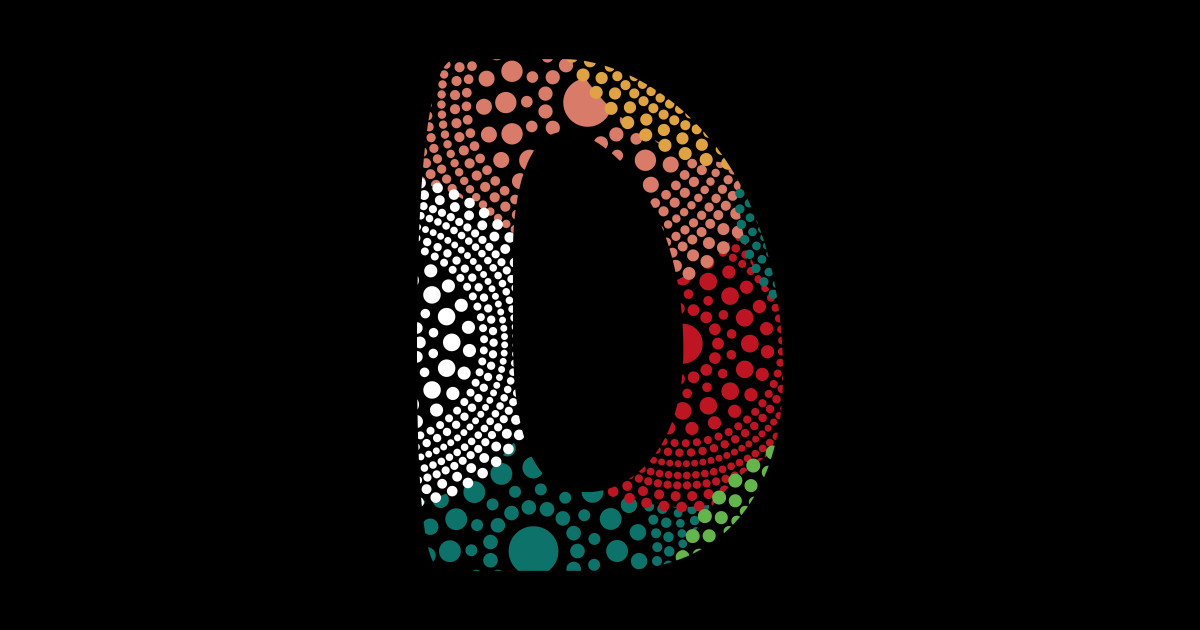 D Aboriginal letter - Alphabet - Sticker | TeePublic