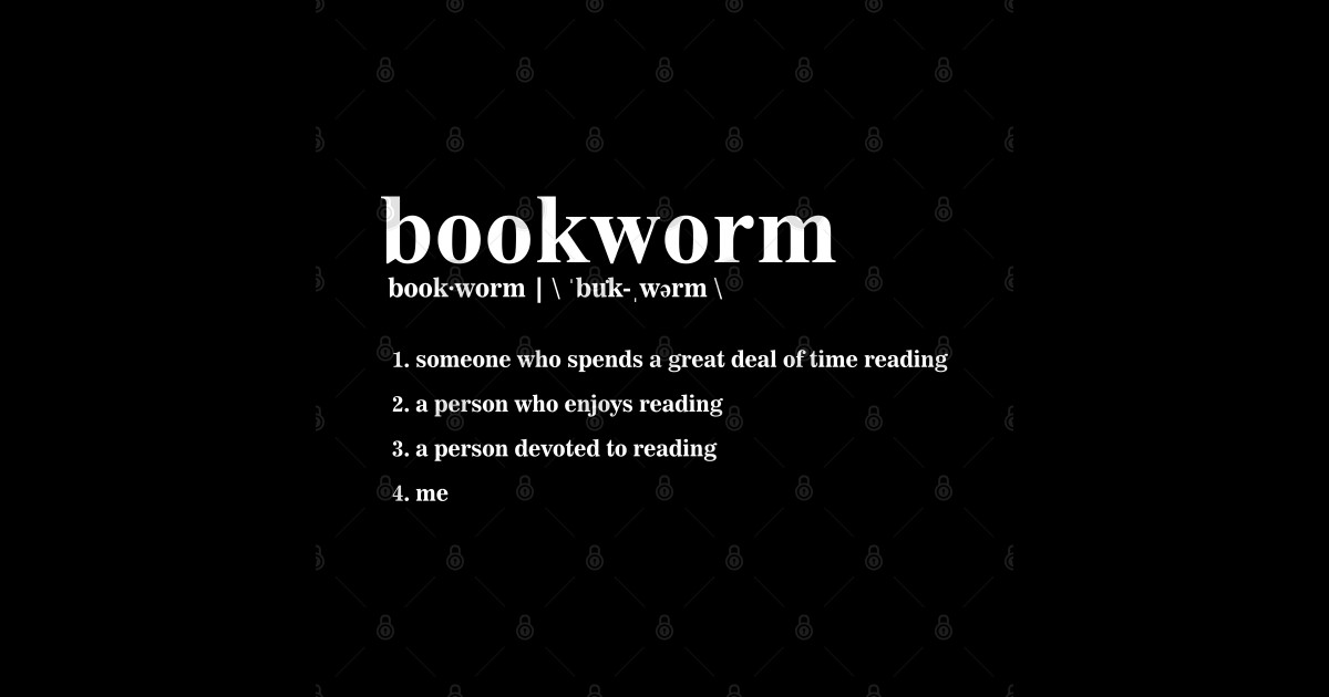 Bookworm Dictionary Definition - Books - Sticker | TeePublic