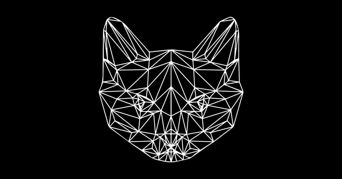 Polygon Cat - Kittens - Sticker | TeePublic