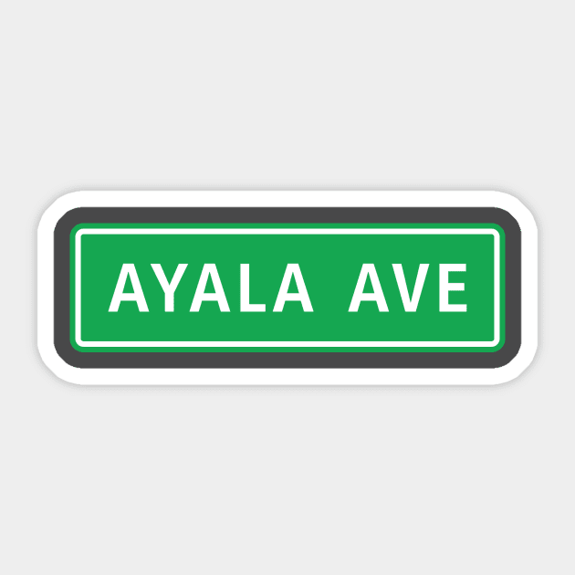 Ayala Avenue Manila - Manila - Sticker | TeePublic