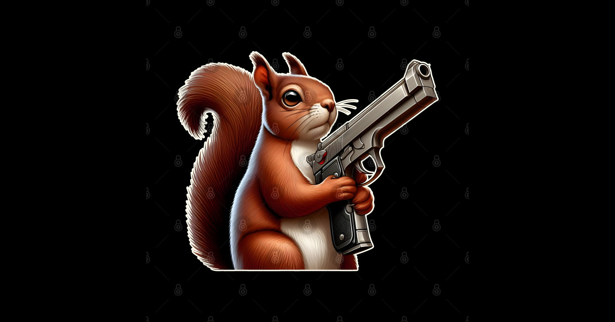 Tactical Squirrel - Squirrel - Sticker | TeePublic