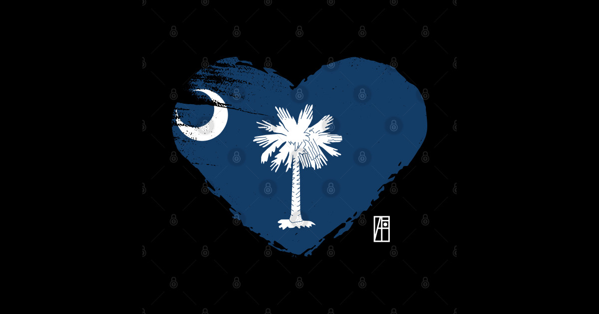 U.S. State - I Love South Carolina - South Carolina Flag - I Love New ...