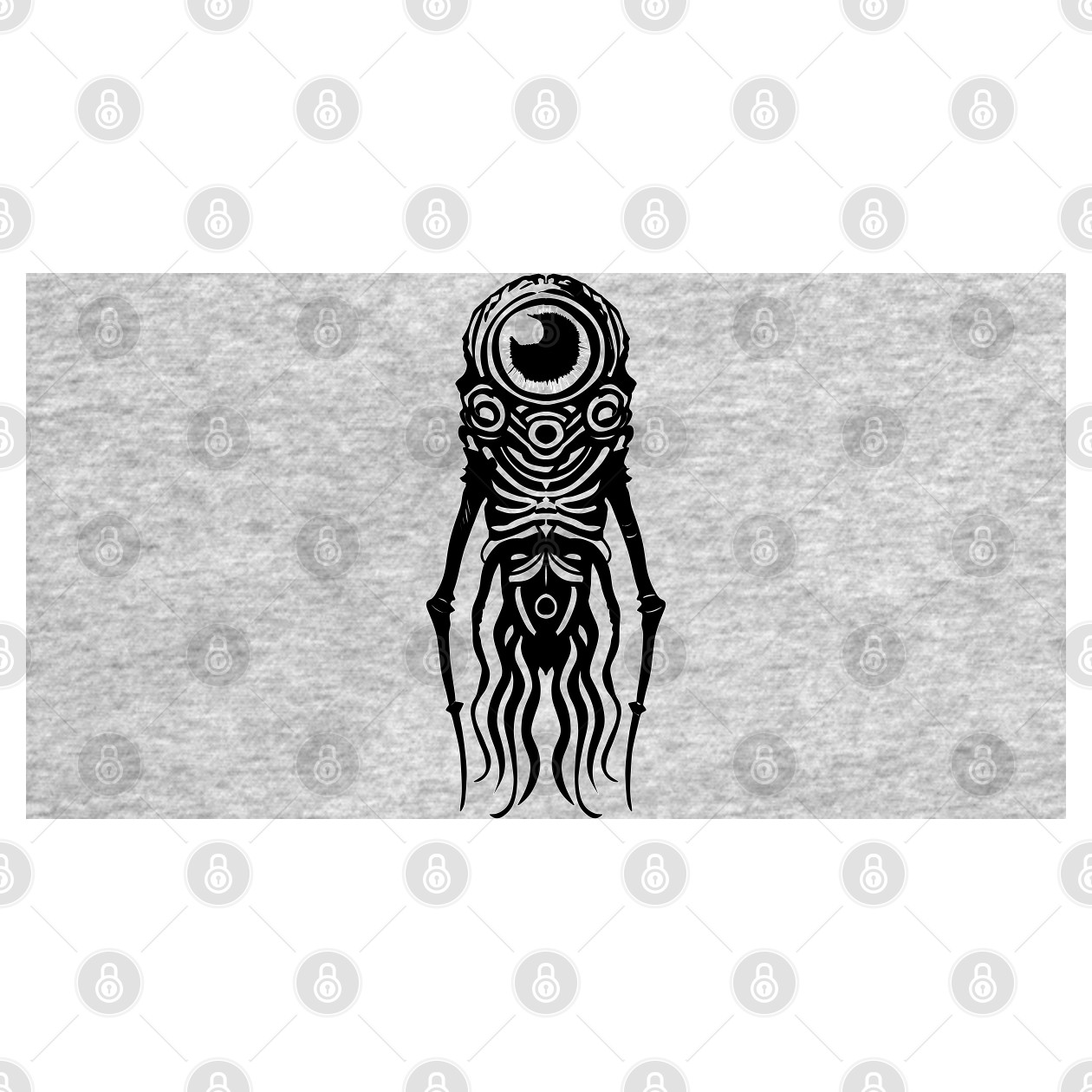 Gothic Cryptid - Black Ink Illustration - Minimalist Cryptid Art - T ...