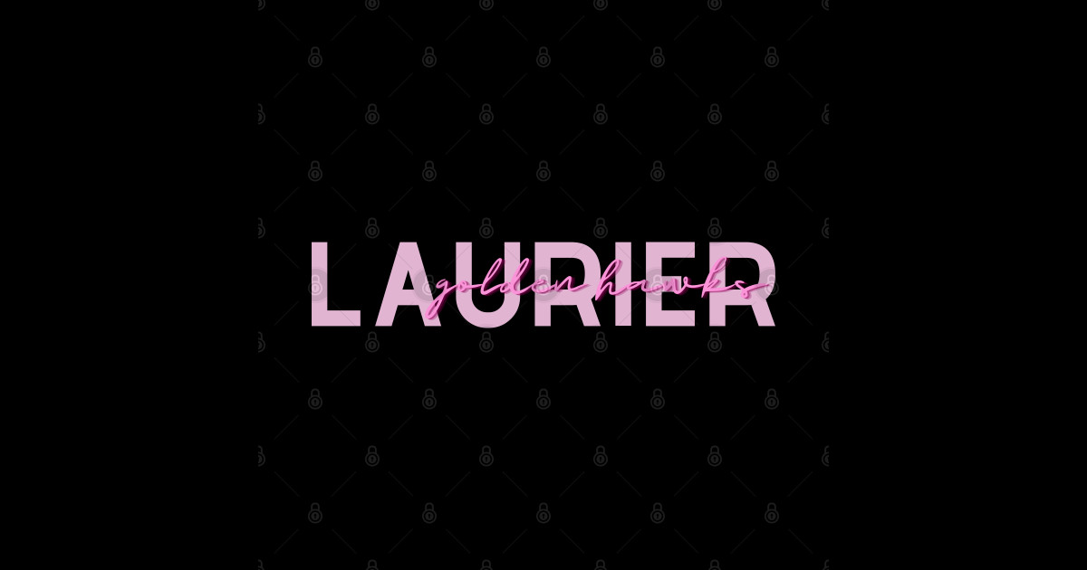 Laurier Pink - Mcmaster University - Sticker | TeePublic