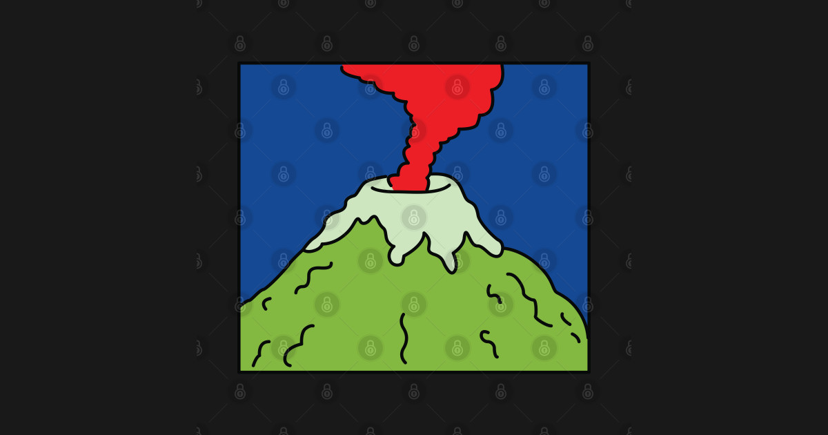 Volcano Home Photo - Simpsons - T-Shirt | TeePublic