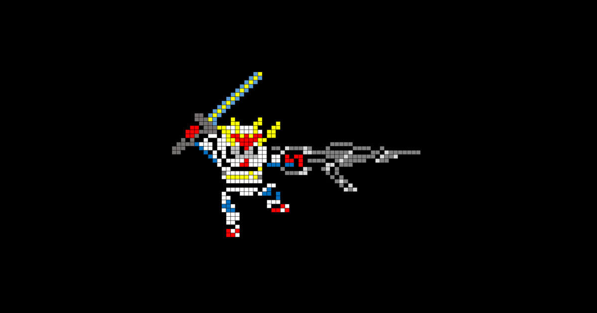 8 Bit Gundam - Gundam - Sticker | TeePublic