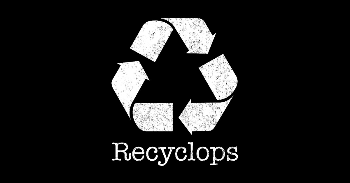 Reduce. Reuse. Recyclops - The Office - Sticker | TeePublic