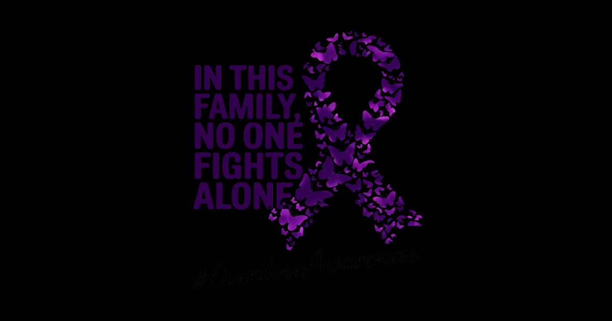 Overdose Awareness Month Purple Ribbon - Overdose Awareness Month ...