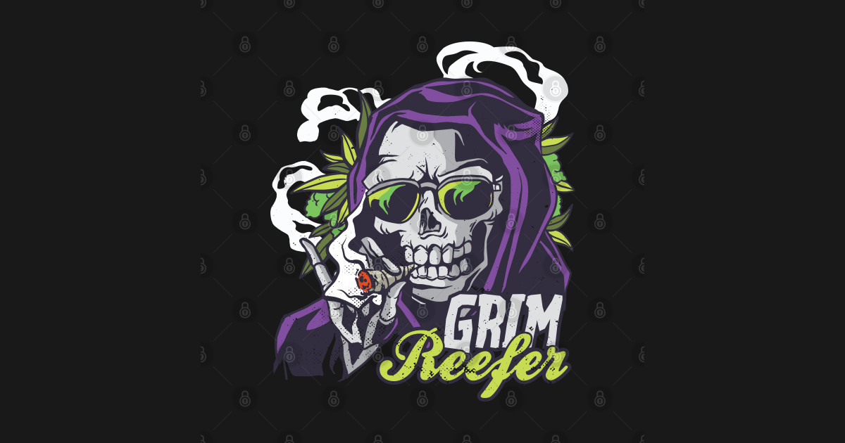 Grim Reefer - Reefer - Sticker | TeePublic