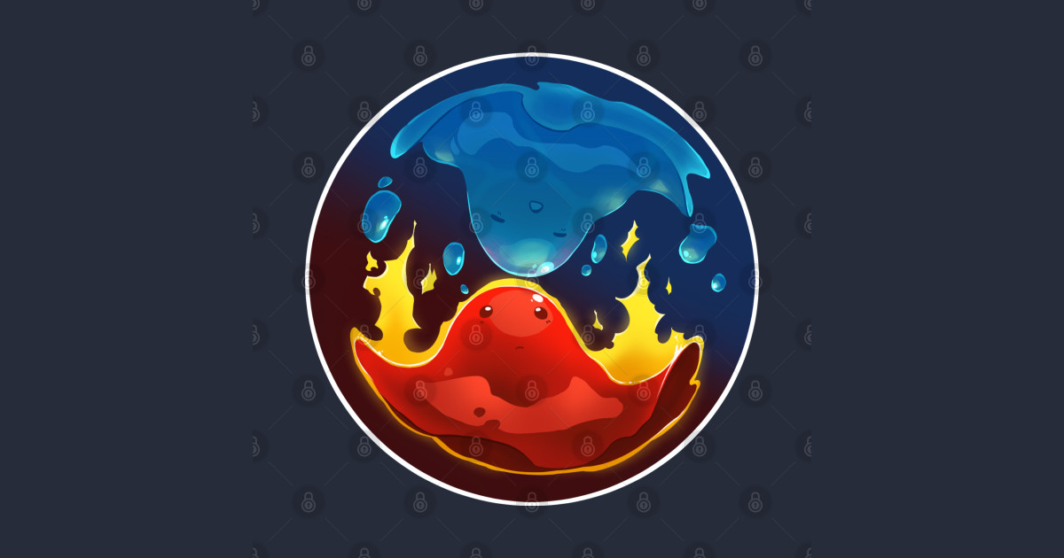 Fire and Water Slimes - Slime Rancher - T-Shirt | TeePublic