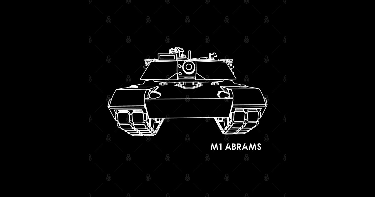 M1 Abrams Tank - M1 Abrams - Sticker | TeePublic