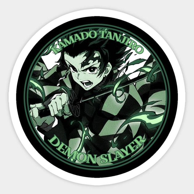 Tanjiro Kamado - Tanjiro Kamado - Sticker | TeePublic