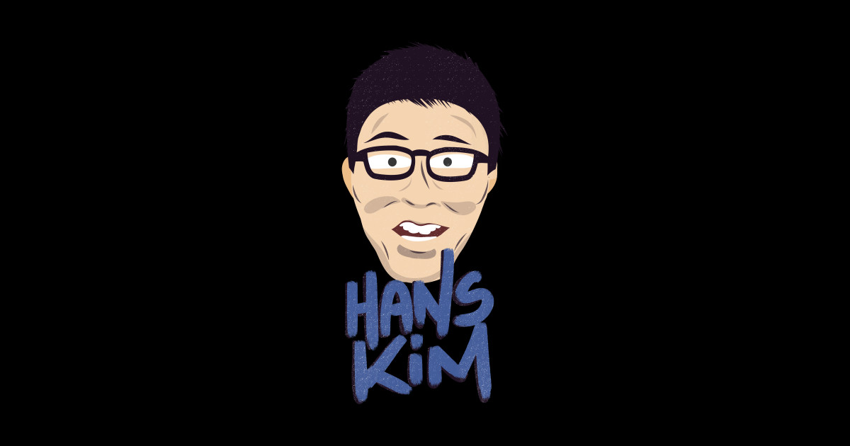 If Comedian Hans Kim Was a Cartoon Character - Hans Kim - Sticker ...