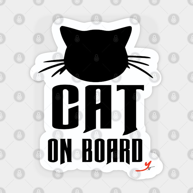 Cat on Board - Cat On Board - Sticker | TeePublic