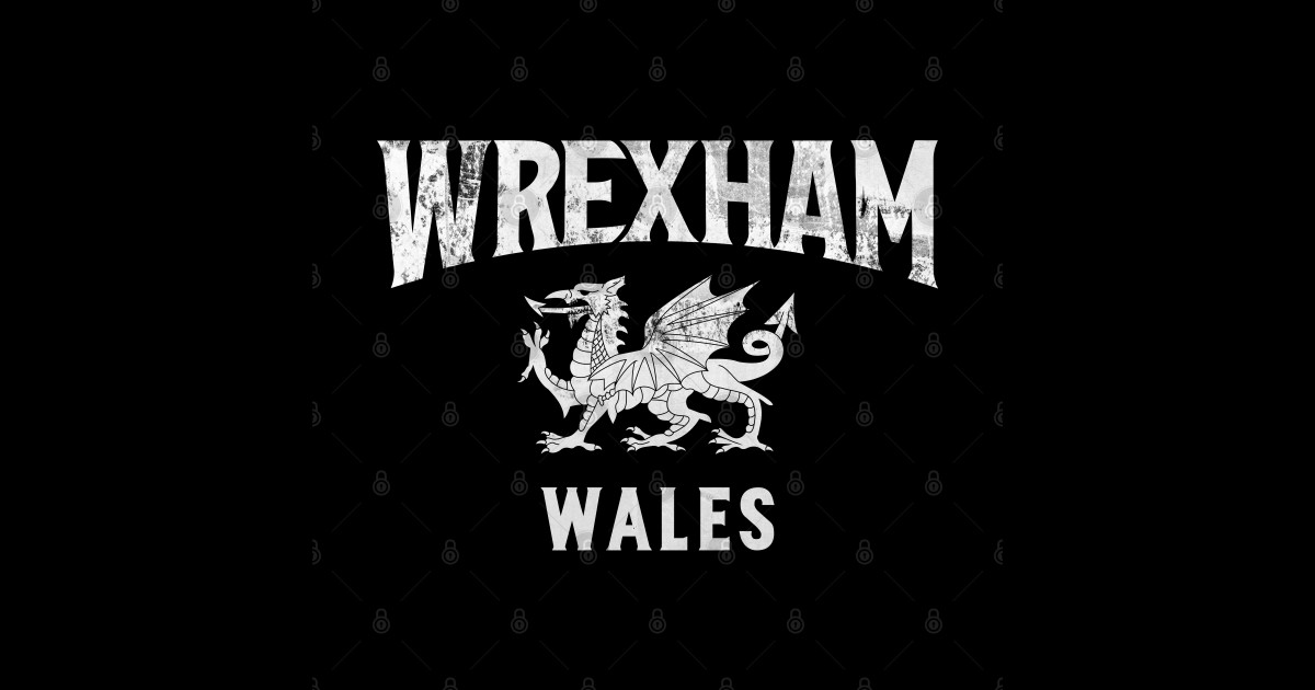 Wrexham Wales / Cymru - White - Wrexham - Sticker | TeePublic