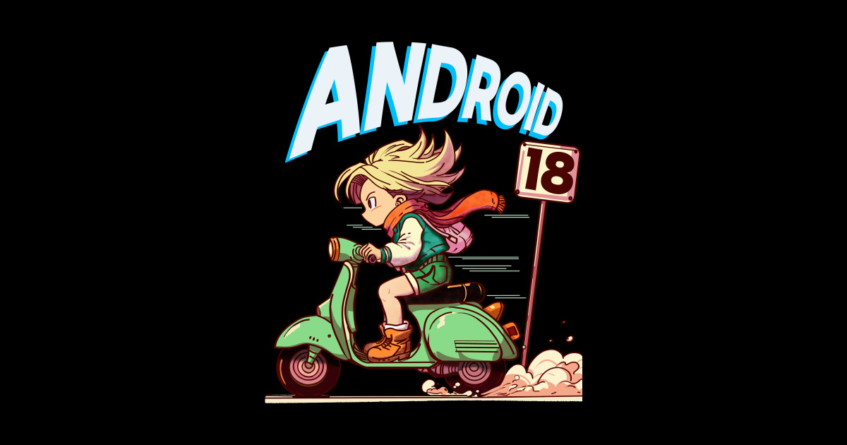 Android 18 - Android 18 - Sticker | TeePublic