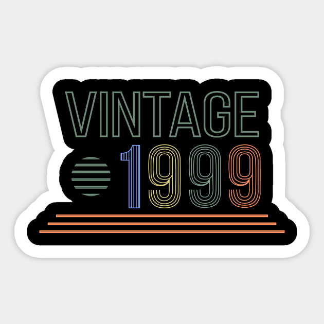 Vintage 1999 Original Design - 1999 - Sticker | TeePublic