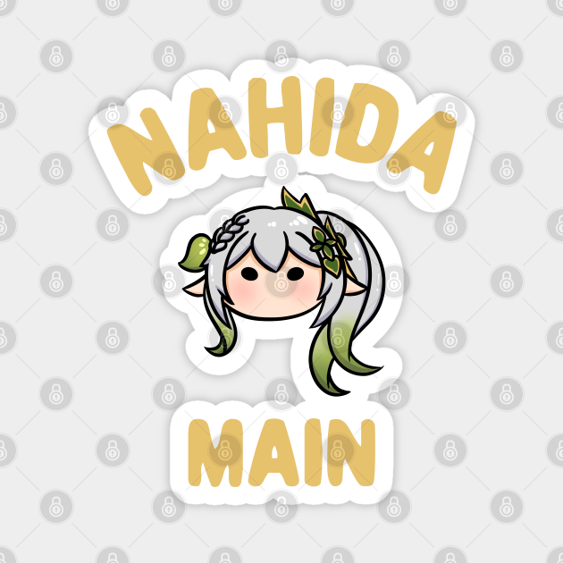 Genshin Impact Nahida main chibi head | Morcaworks - Nahida - Magnet ...