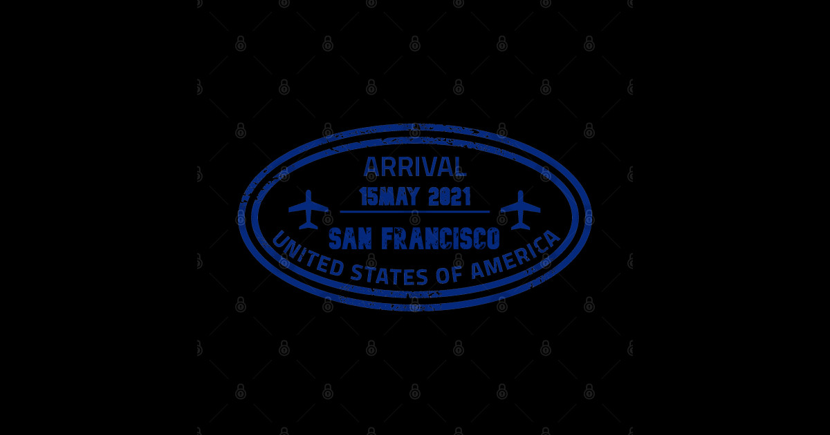 San Francisco passport stamp - San Francisco - Sticker | TeePublic