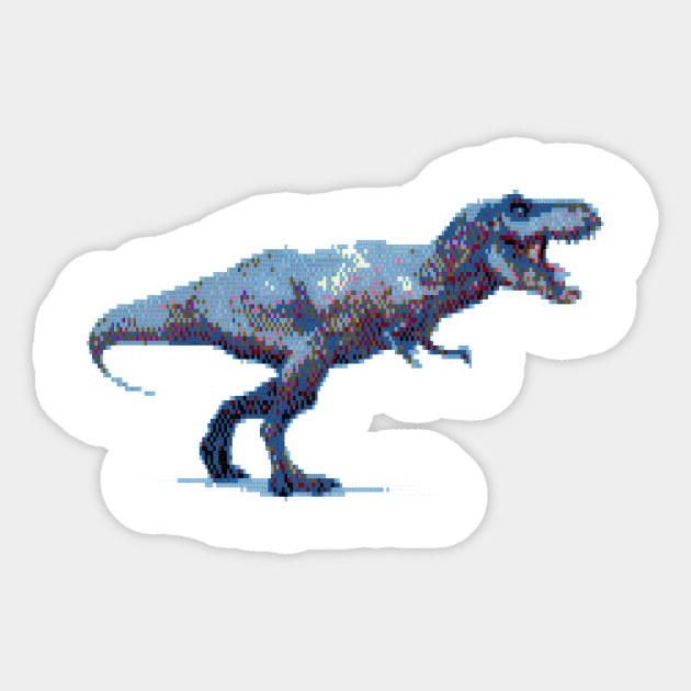 ASCIIsaurus Rex - Ascii - Sticker | TeePublic