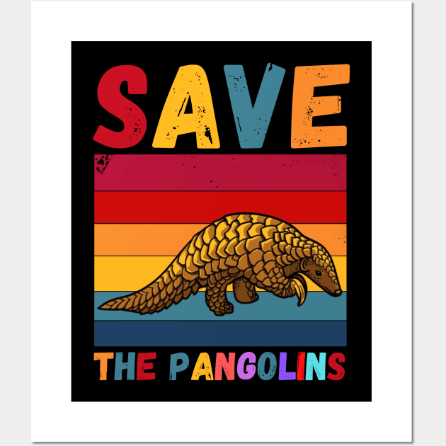 Save The Pangolins, Cute retro pangolin - Save The Pangolins Cute Retro ...