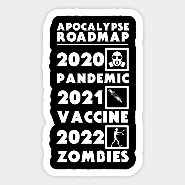 Apocalypse Roadmap - Apocalypse - Sticker | TeePublic