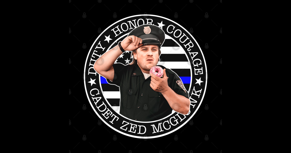 Cadet Zed McGlunk - Police Academy - Police Academy - Sticker | TeePublic