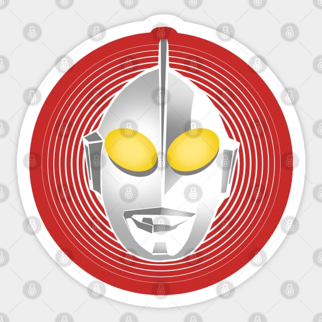 GIANT ULTRAMAN HEAD - Science Fiction Sci Fi Robots Robot - Sticker ...