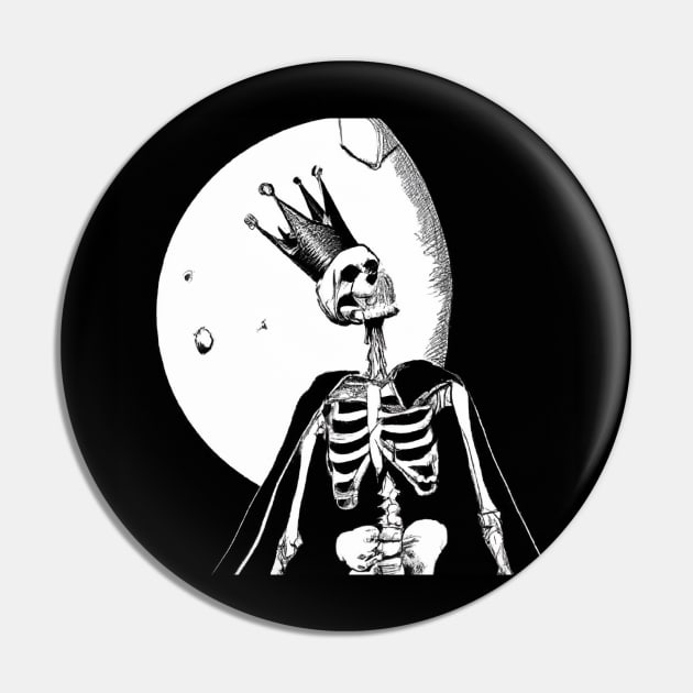 Skeleton king - Skeleton - Pin | TeePublic