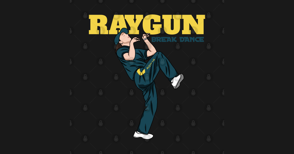 RAYGUN break dance cartoon - Raygun - T-Shirt | TeePublic