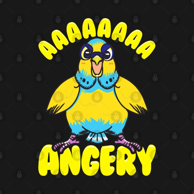Aaaaaaa Angery | Budgerigar Parakeet Gift Funny Budgie Bird - Budgie ...
