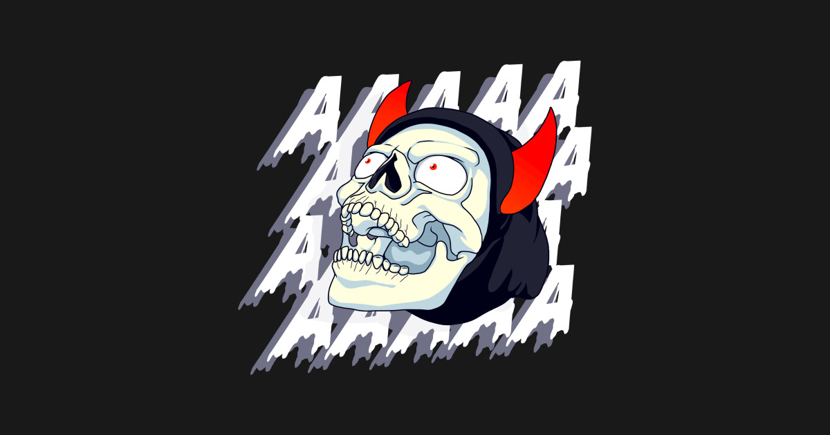 Skeleton AHHH - Nyx Fears - T-Shirt | TeePublic