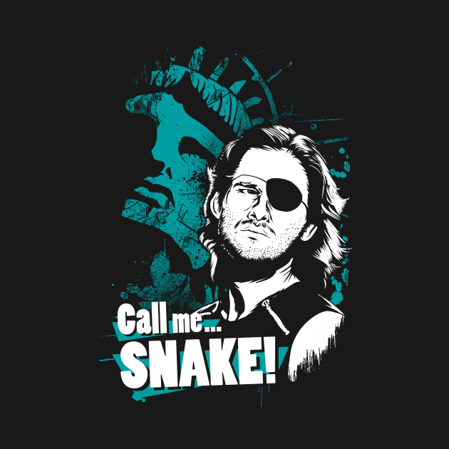 Call me SNAKE! - Quotes Movies Retro 80s Snake Plissken - T-Shirt ...