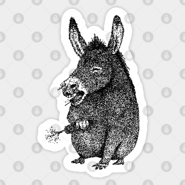 Donkey-hamster hybrid - Monster - Sticker | TeePublic