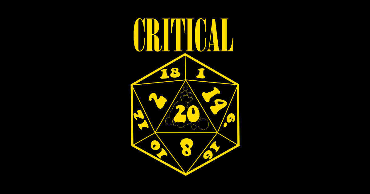 critical - Role Playing Game - Sticker | TeePublic