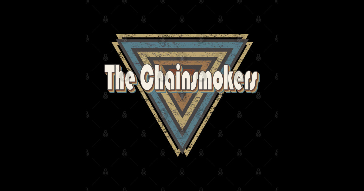 Retro Triangle The Chainsmokers - The Chainsmokers - Sticker | TeePublic