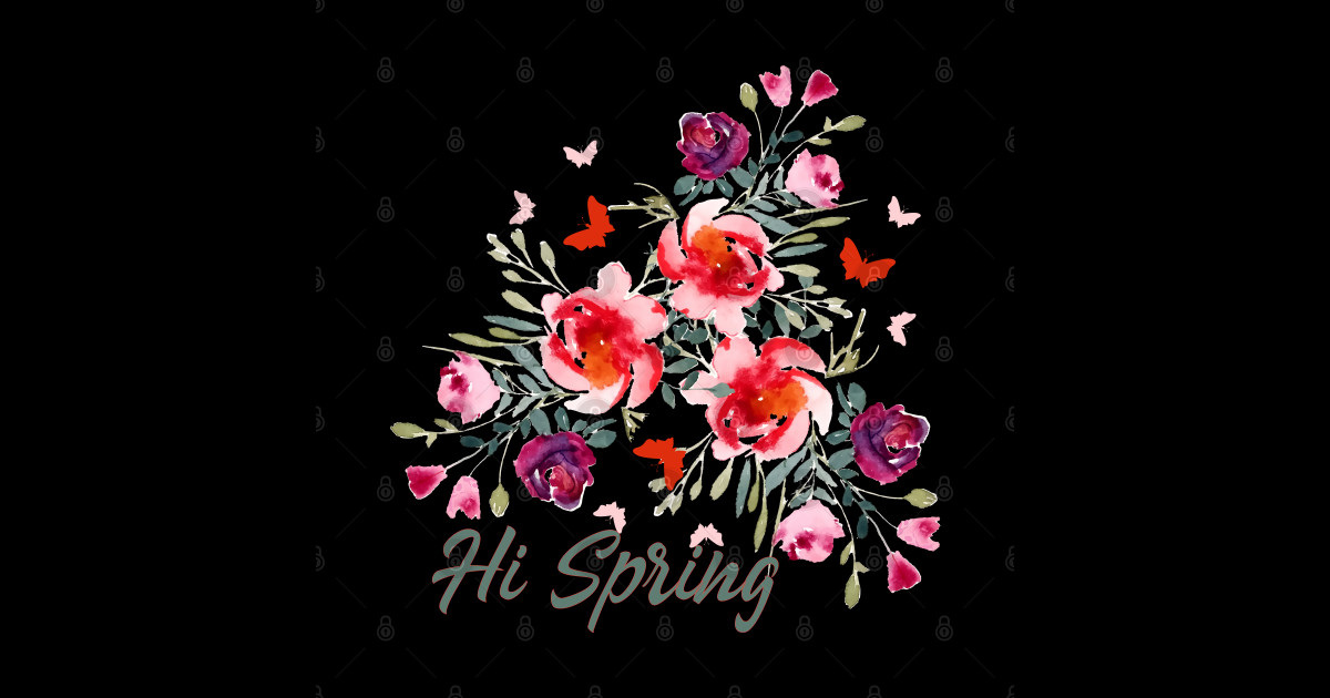 HI Spring - Hi Spring - Sticker | TeePublic