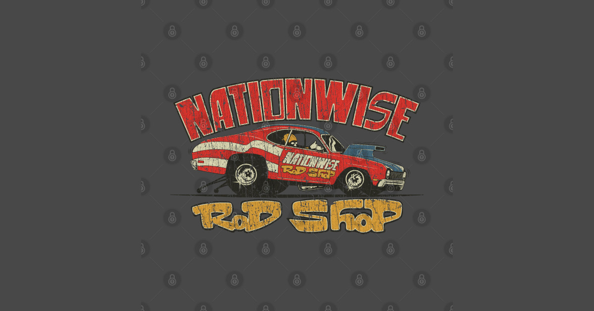 Nationwise Rod Shop 1974 - Drag Racing - T-Shirt | TeePublic